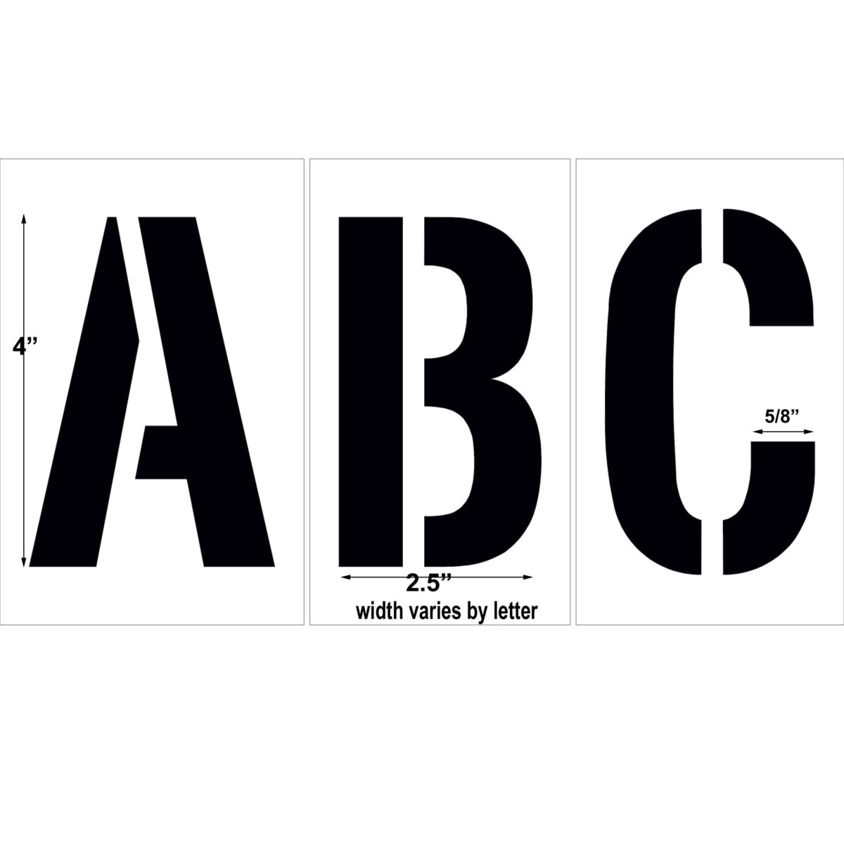 Complete Alphabet Stencil Kit - Newstripe