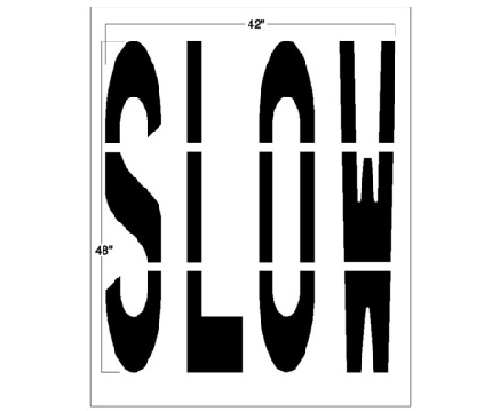 Federal SLOW Stencil - Newstripe