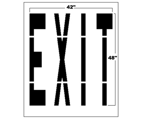 Federal EXIT Stencil - Newstripe