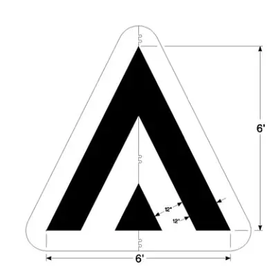 Federal Speed Hump/Bump Stencil 72" - Newstripe