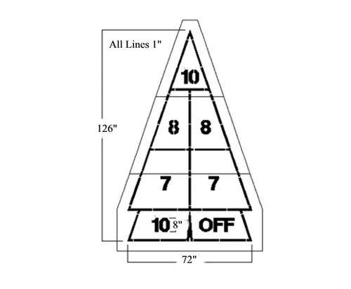 Shuffle Board Game Stencil - Newstripe