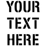 Custom Word Stencils - Newstripe