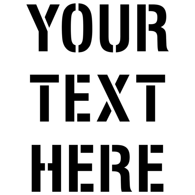 Custom Word Stencils - Newstripe