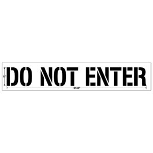 DO NOT ENTER Stencil - Newstripe